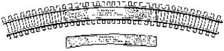 Ribbonrail ~ HO Scale ~ 5" Track Alignment Gauges - Curved ~ 170-15