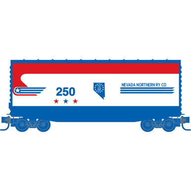 Micro Trains ~ N Scale ~ 40' Hy-Cube Boxcar ~ Freedom ~ Nevada Northern ...