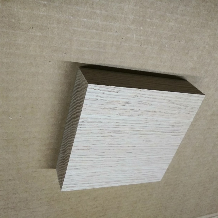 red oak block craft newel post