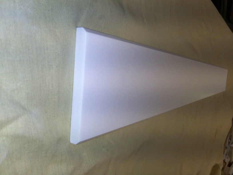 Corian Solid Surface Shower Sill or Curb White