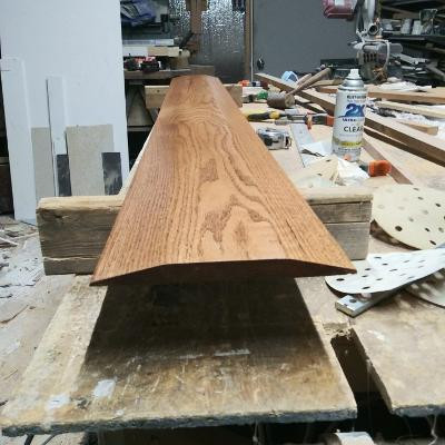 large oak wood threshold transition floor remoldel
