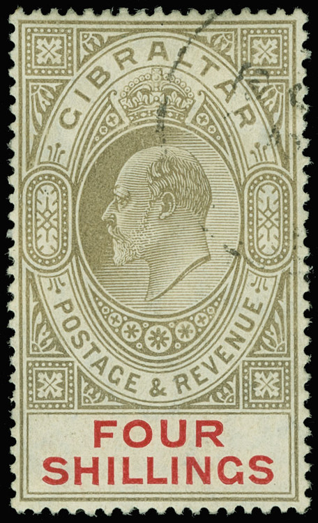 Gibraltar Scott 62v Gibbons 73x Superb Used Stamp - colonialstamps.com