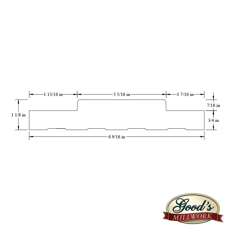 Double Rabbetted Jamb for 1 3/8 and 1 3/4 Doors (GM566) - Good's Millwork