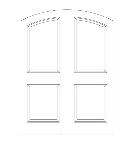 2 Panel Wood Door | Hardwood Doors | Good's Millwork
