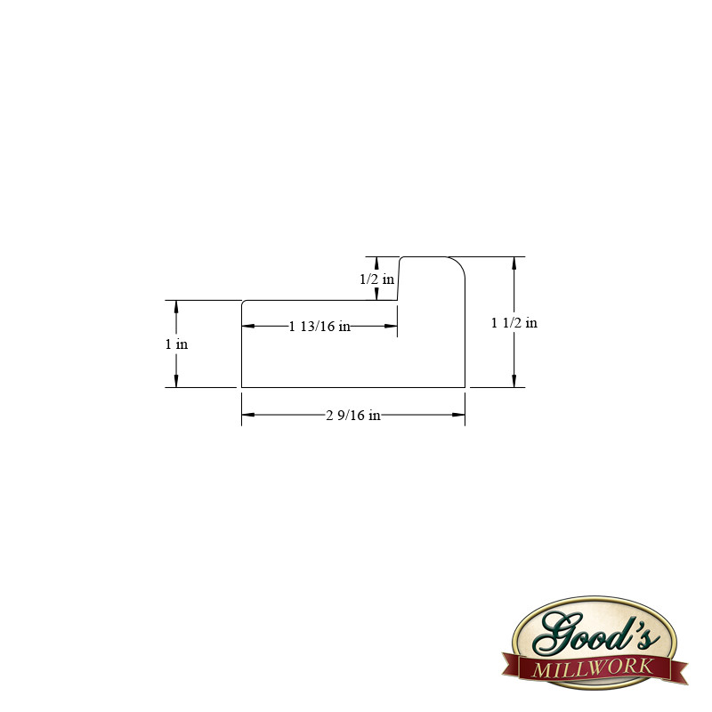 Single Rabbeted Jamb for 1 3/4" Interior Doors (GM836) - Good's Millwork
