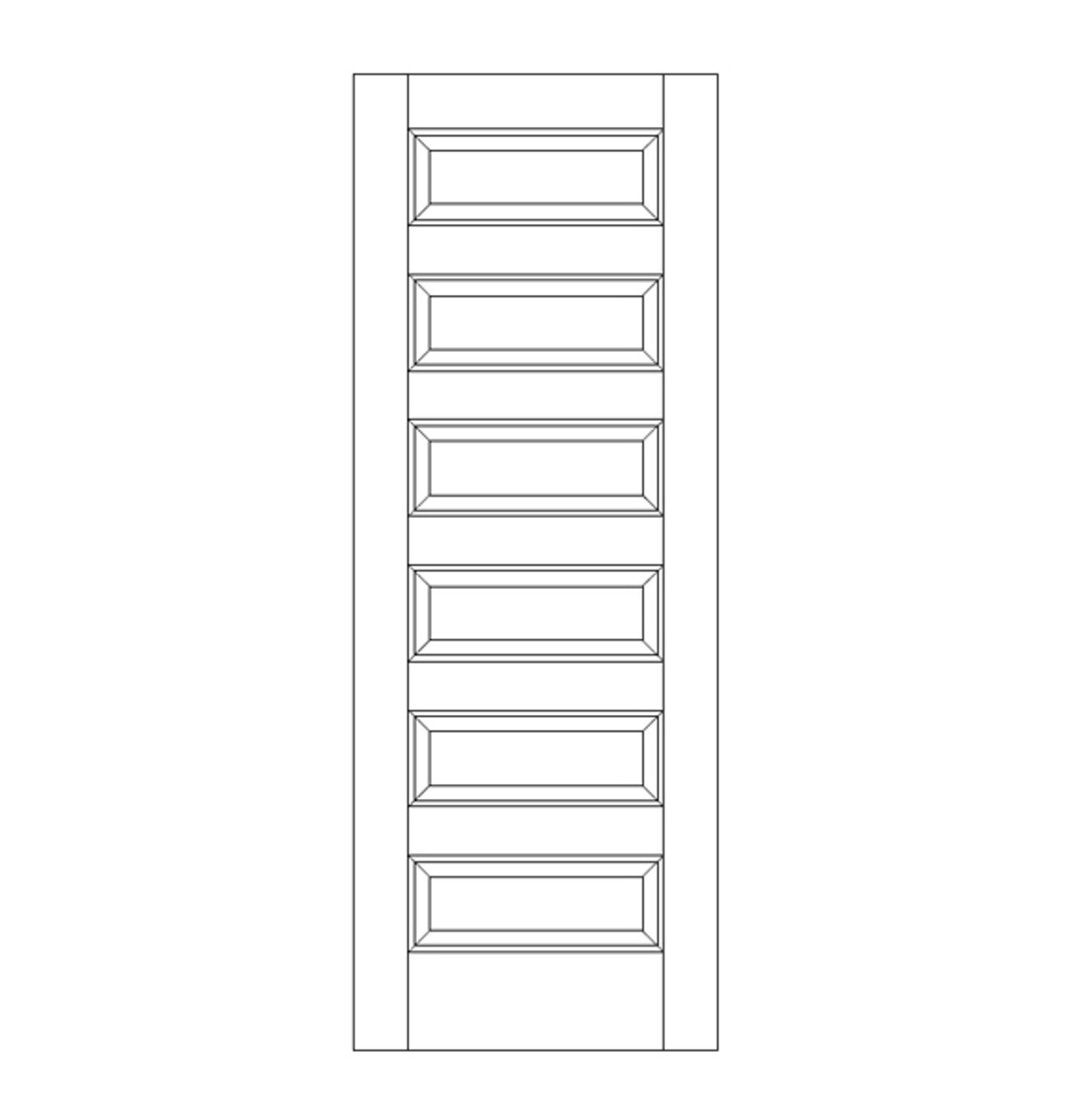 Custom 6-Panel Wood Door (DR06000-P1) | Good's Millwork
