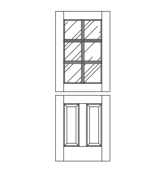 Wood Dutch Door (DR08010-D1) - Good's Millwork
