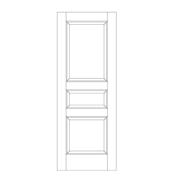 3 Panel Door | Hardwood Doors | Good's Millwork