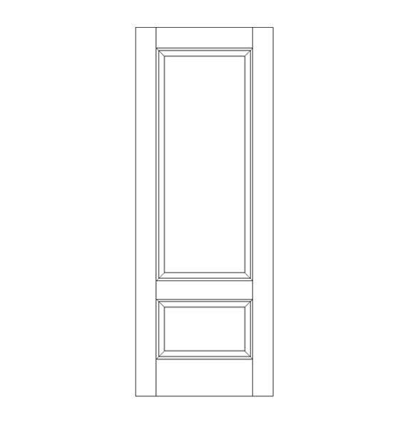 2 Panel Wood Door | Hardwood Doors | Good's Millwork