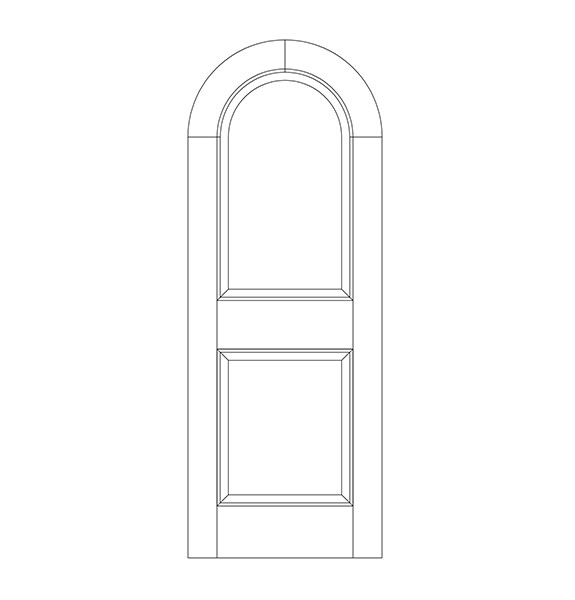 2 Panel Wood Door | Hardwood Doors | Good's Millwork