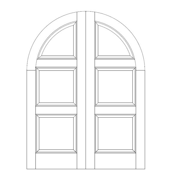 Hardwood Arch Top Doors | Panel Doors | Goods Millwork