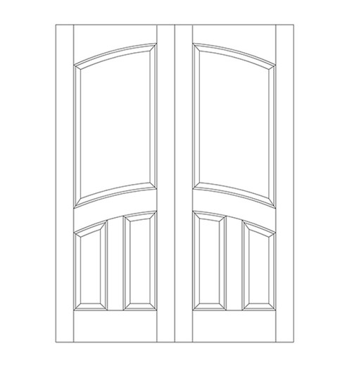 3-Panel Wood Door (DR03161-P1) | Custom Doors | Good's Millwork