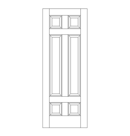 Custom 6-Panel Wood Door (DR06010-P3) | Good's Millwork
