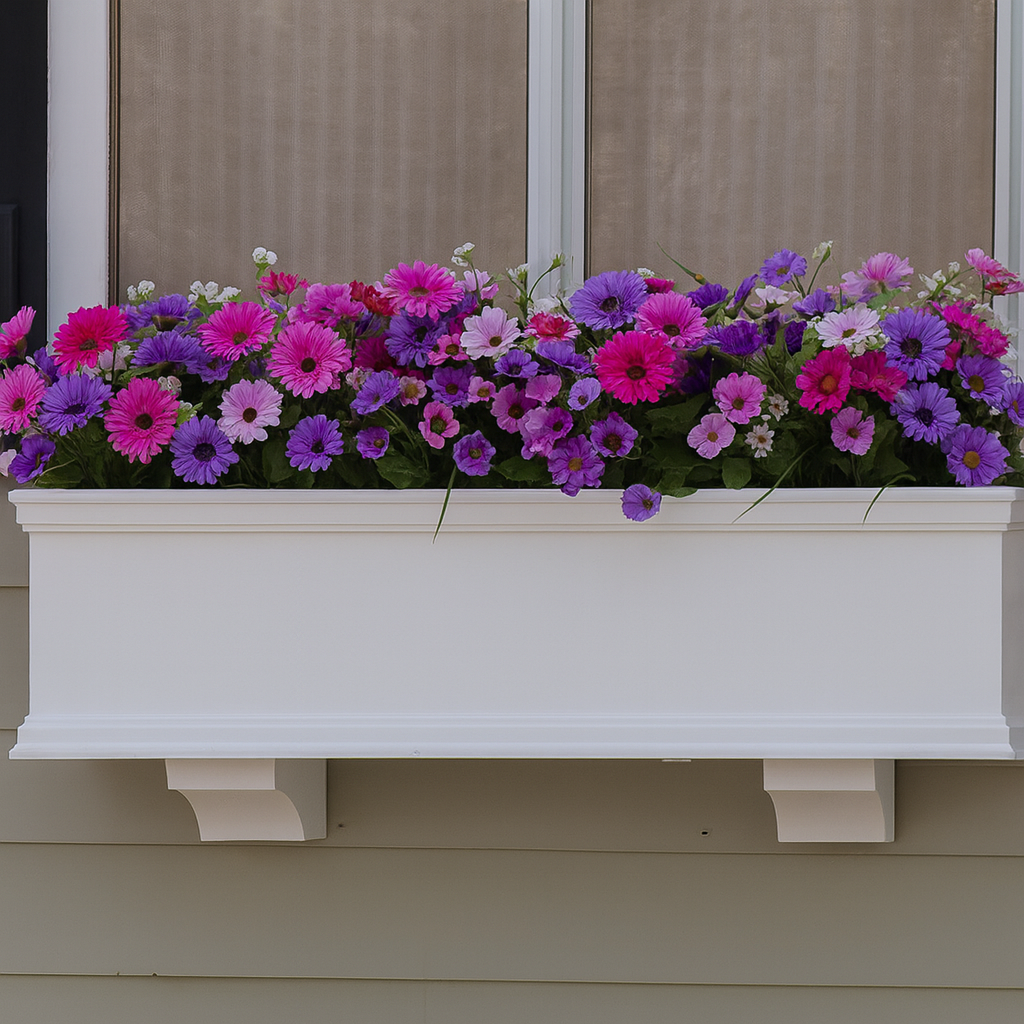Laguna XL Composite PVC Window Box with Cleat Mounting System