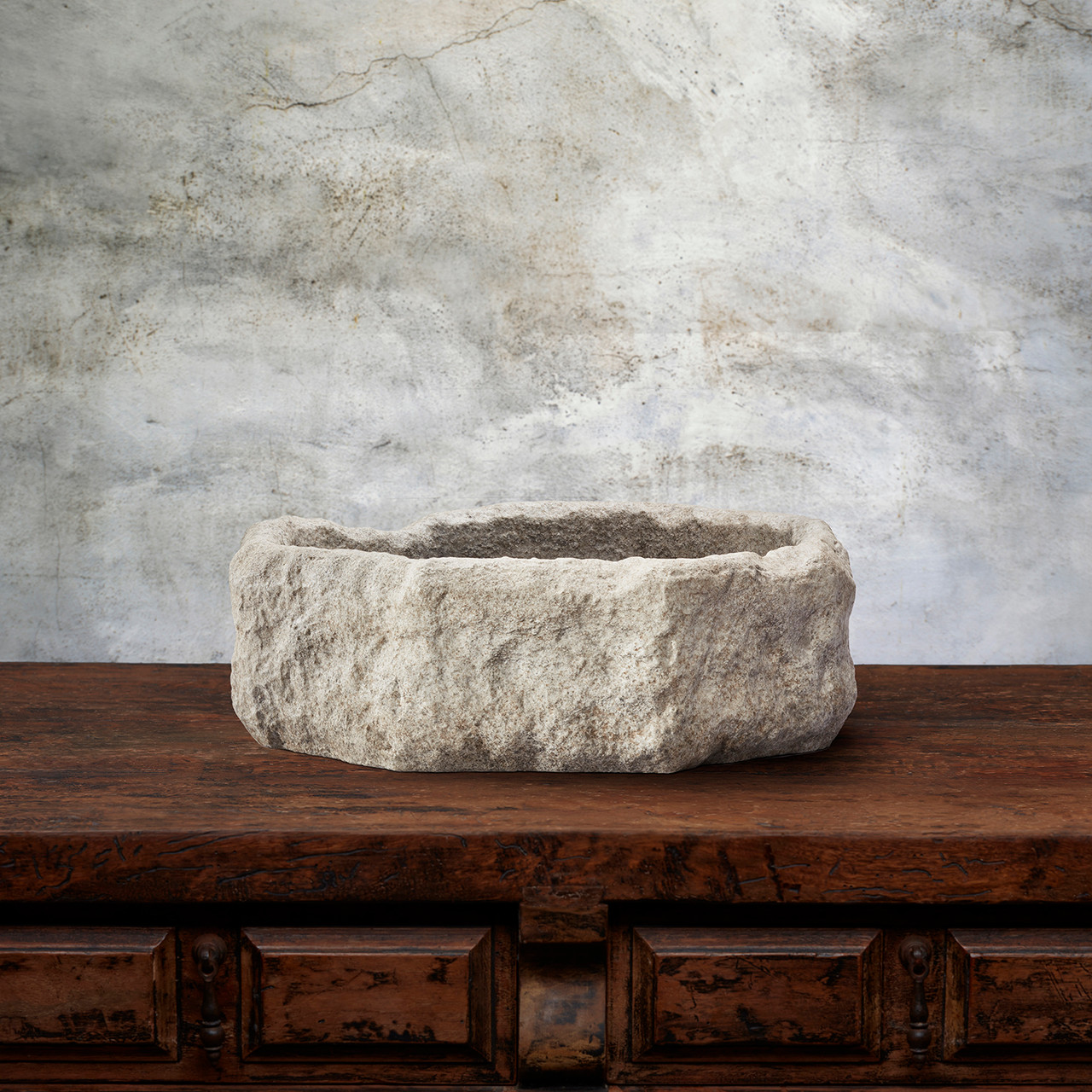 Luna Low Bowl – Octagonal Fiberstone Vessel in Two Sizes | Handcrafted ...