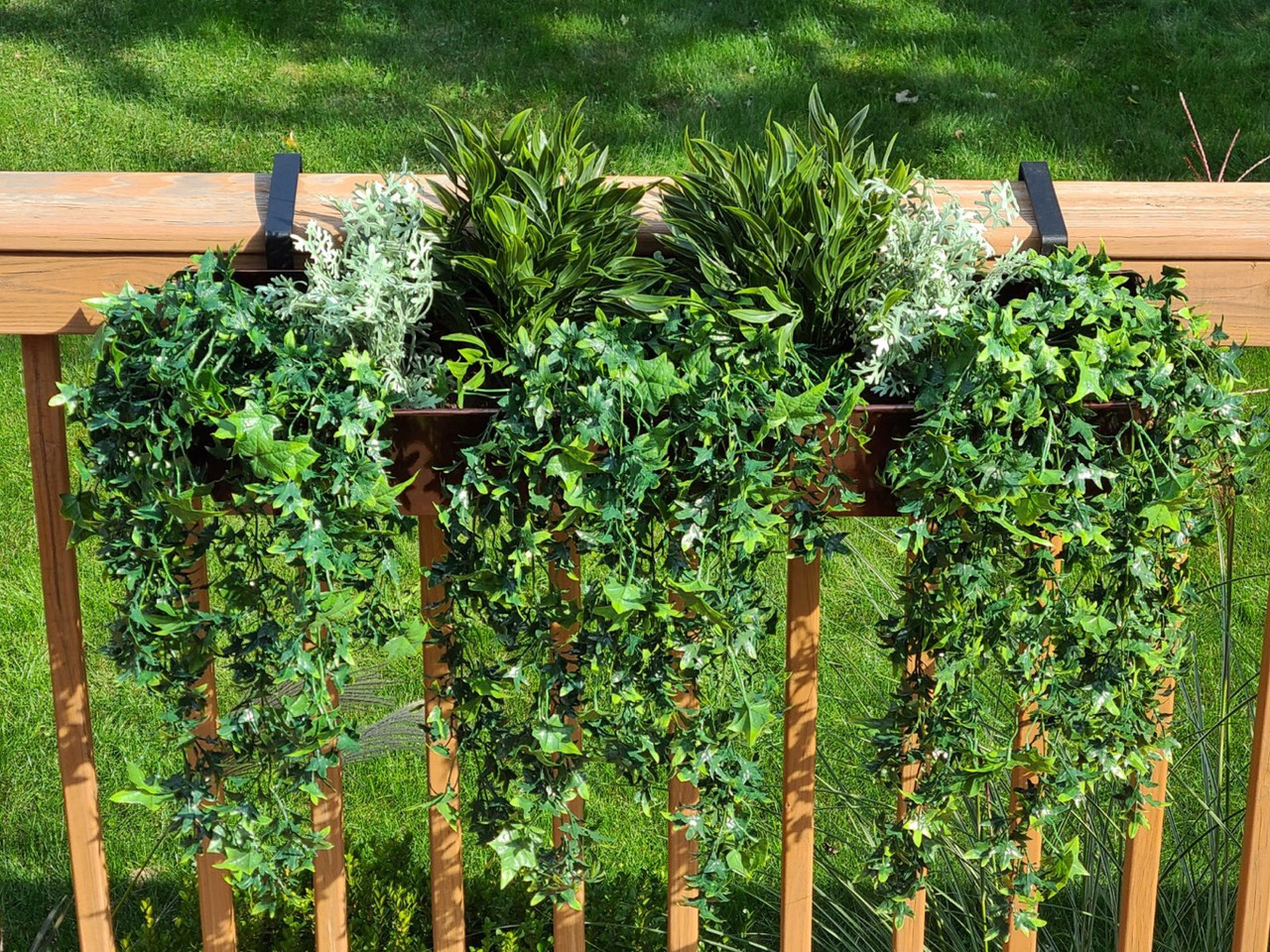 Outdoor Rated Artificial Green Vines and Bush Bundles for Window Boxes ...