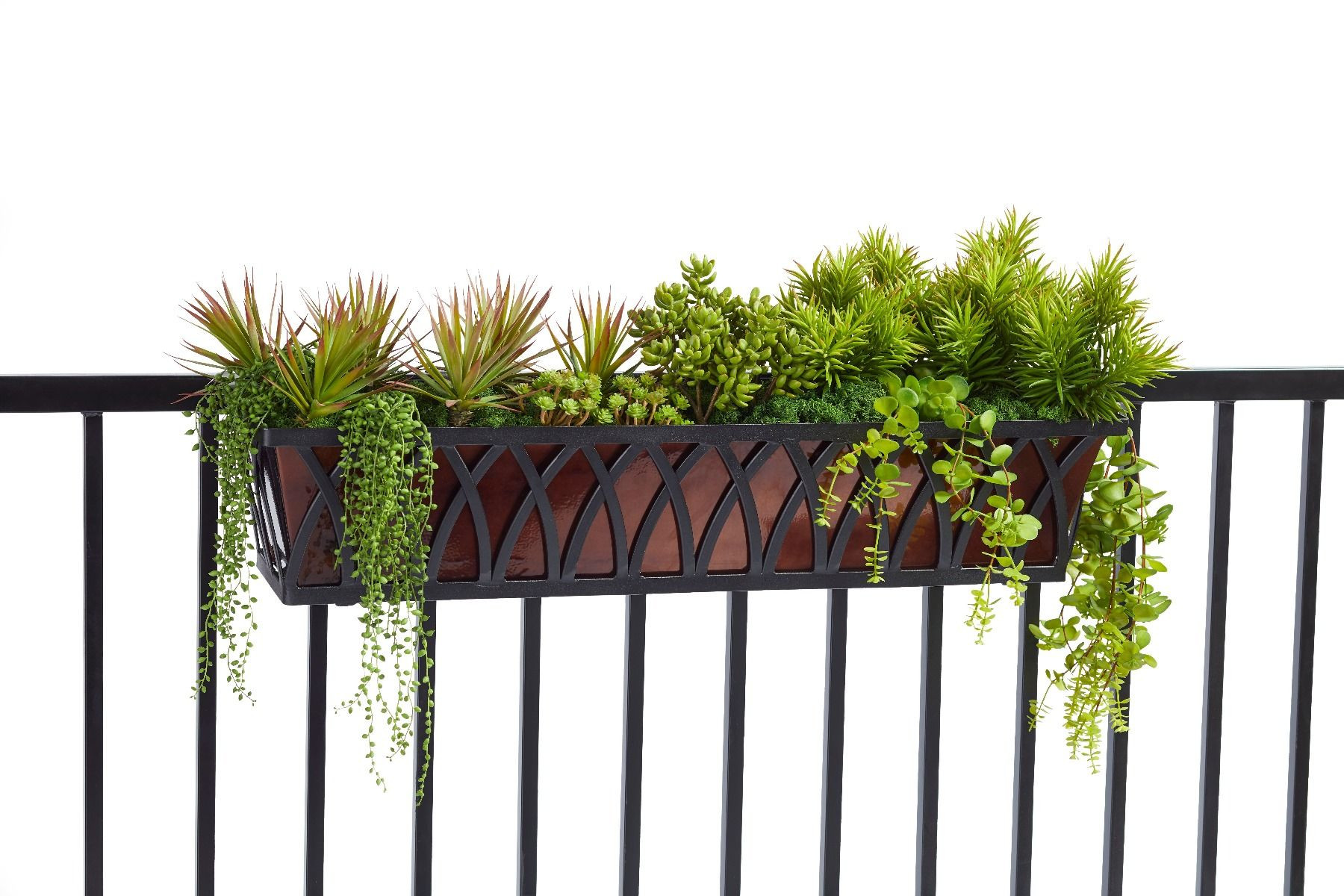 English Garden Railing Basket