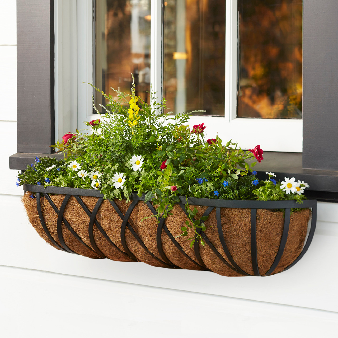 Window Boxes - By Material - Wrought Iron - Hooks & Lattice