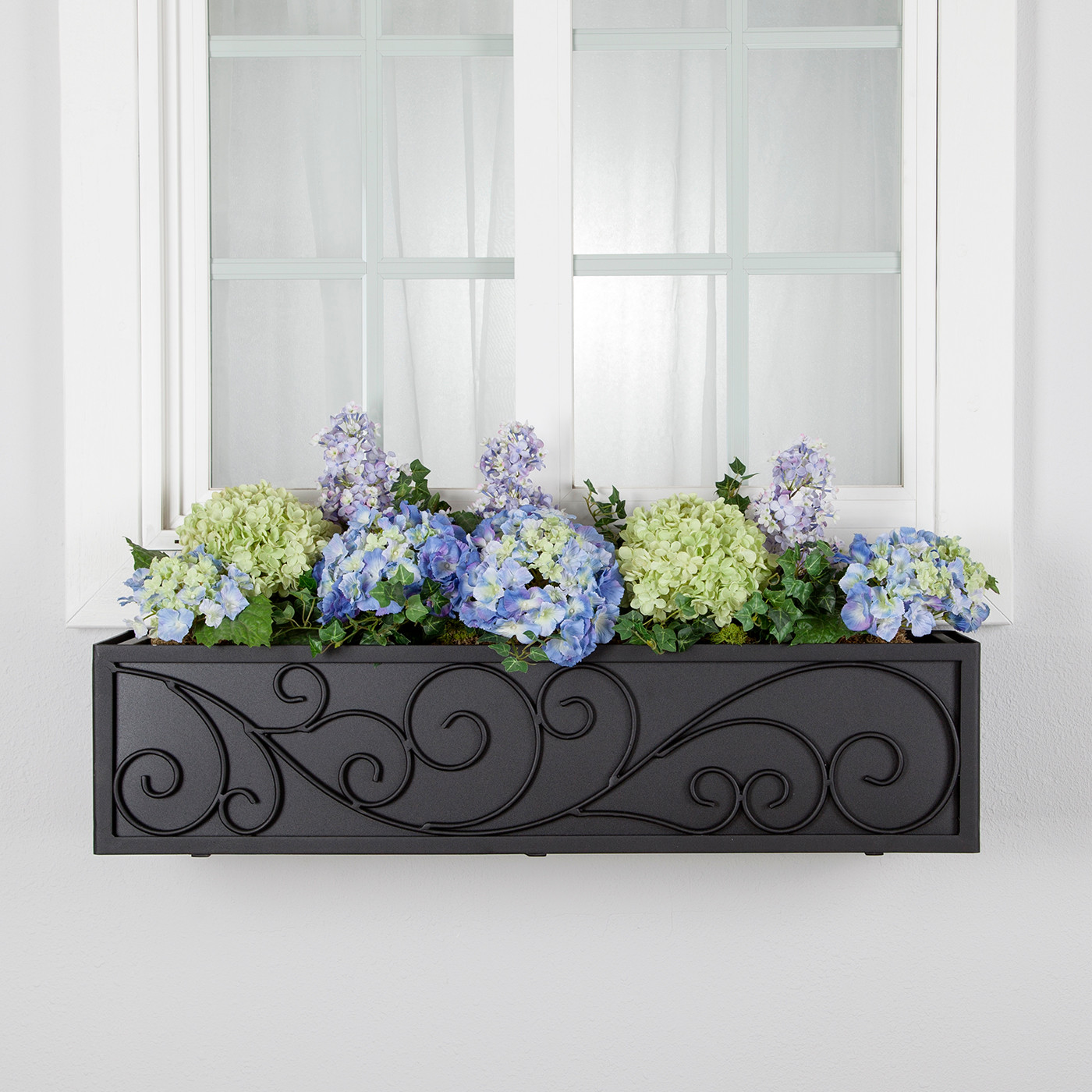 Window Boxes - Window Boxes By Material - Wrought Iron - Hooks & Lattice