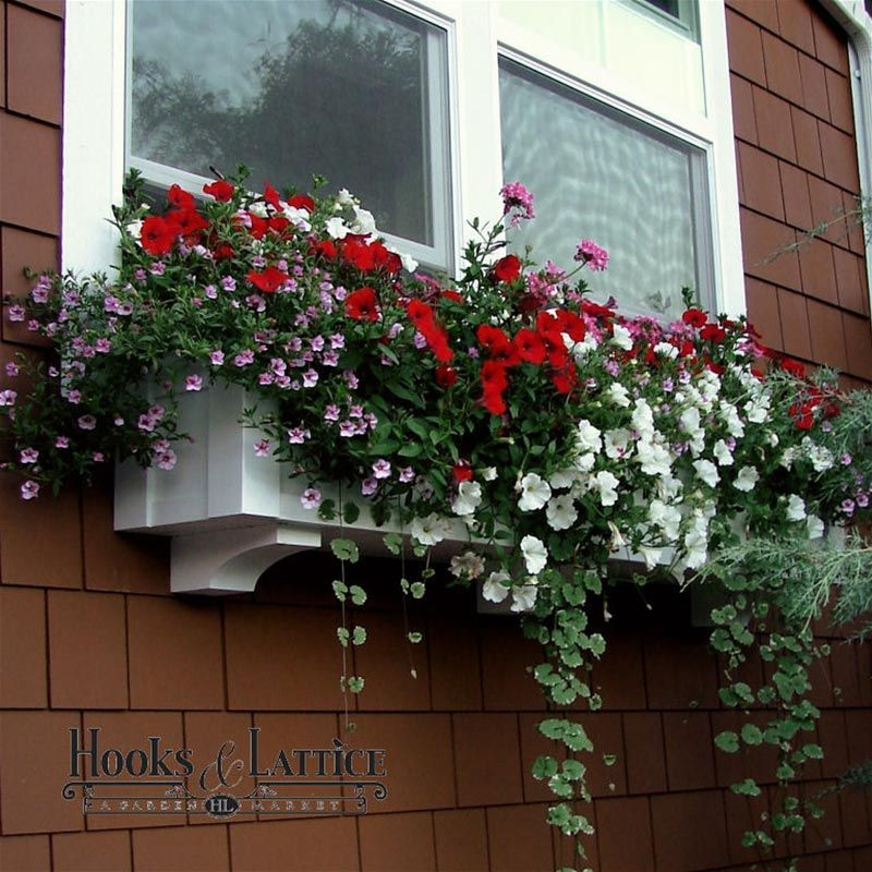 XL Hampton PVC Composite Cleat Mount Window Box