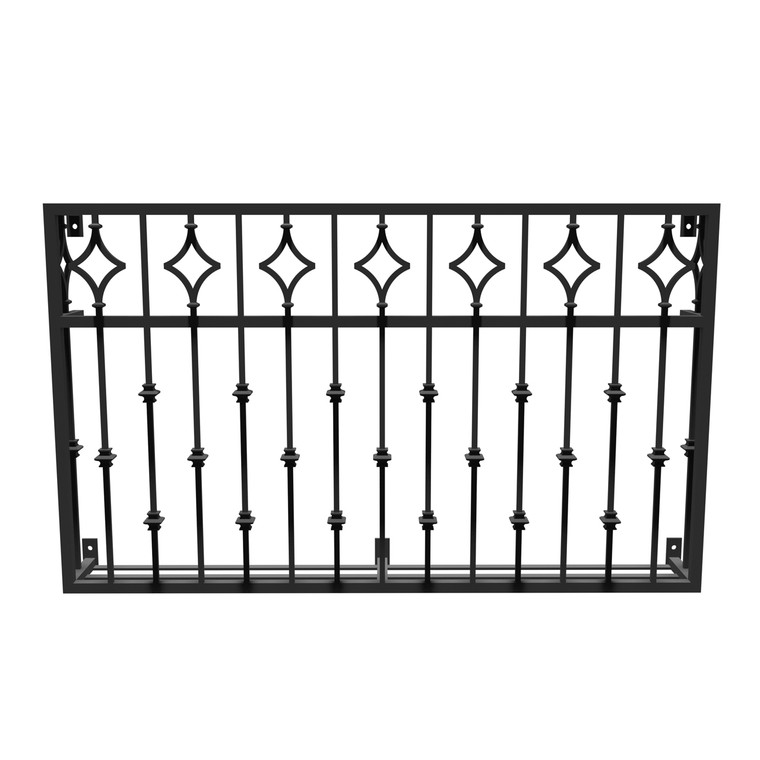 Solitaire Juliet or Bolt-on Powder Coated Steel Balcony