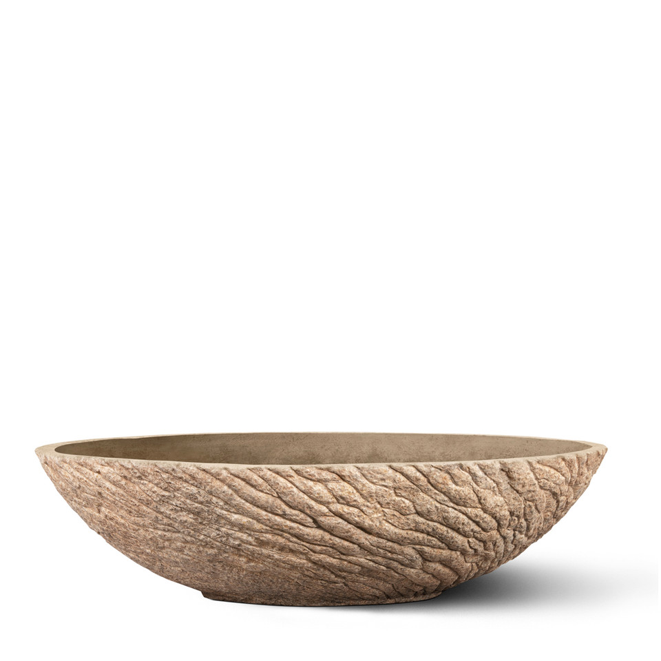 Luna Low Bowl- With Hand Applied Finishes