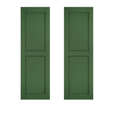 Architectural Lifetime Warranty Flat Panel Shutter Pair- Made to Order