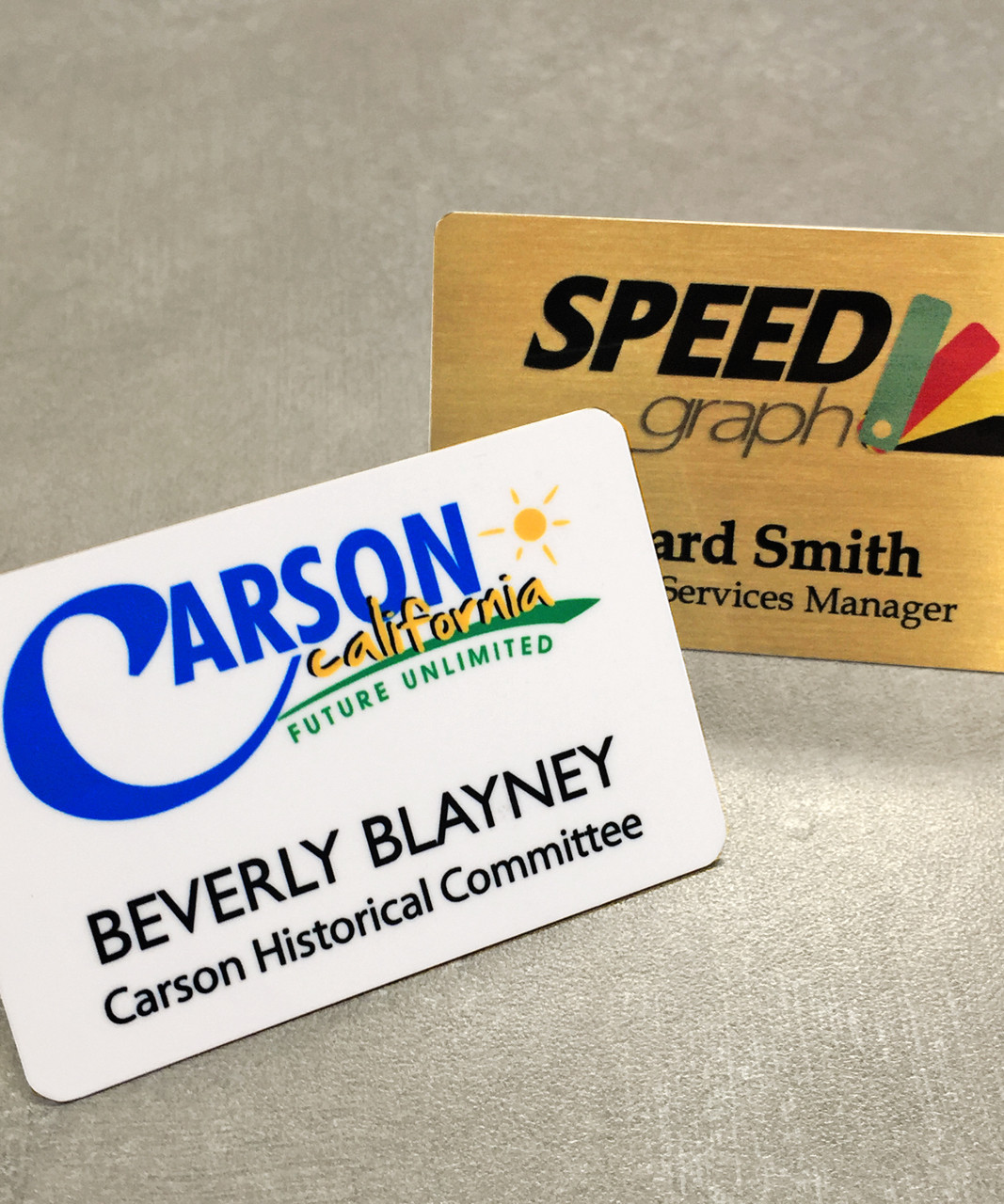Metal Aluminum Full Color Nametags - 2"x3"