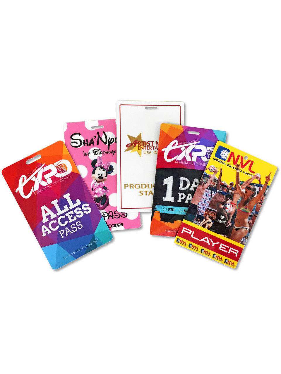 Plastic Credential Cards - 5" x 3"