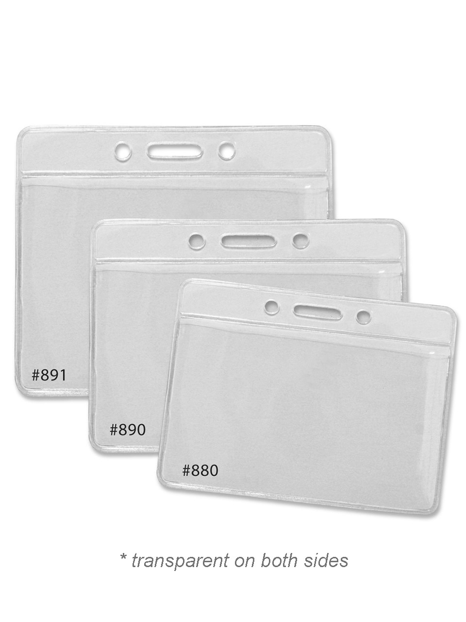 Horizontal Vinyl Badge Holders | Kenny Products