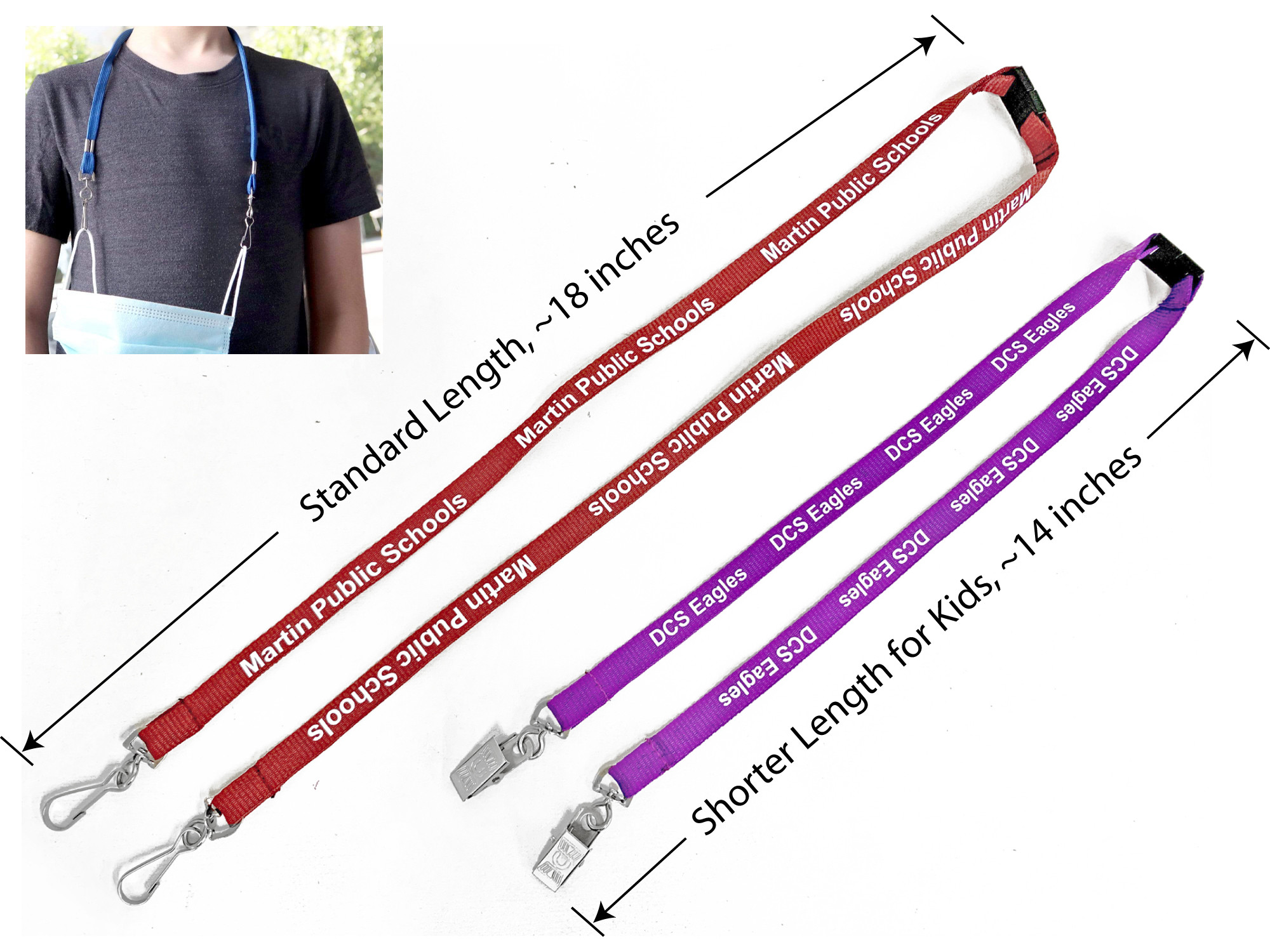 Breakaway Printed Lanyard, (Standard & Child Lengths) - Kenny Products