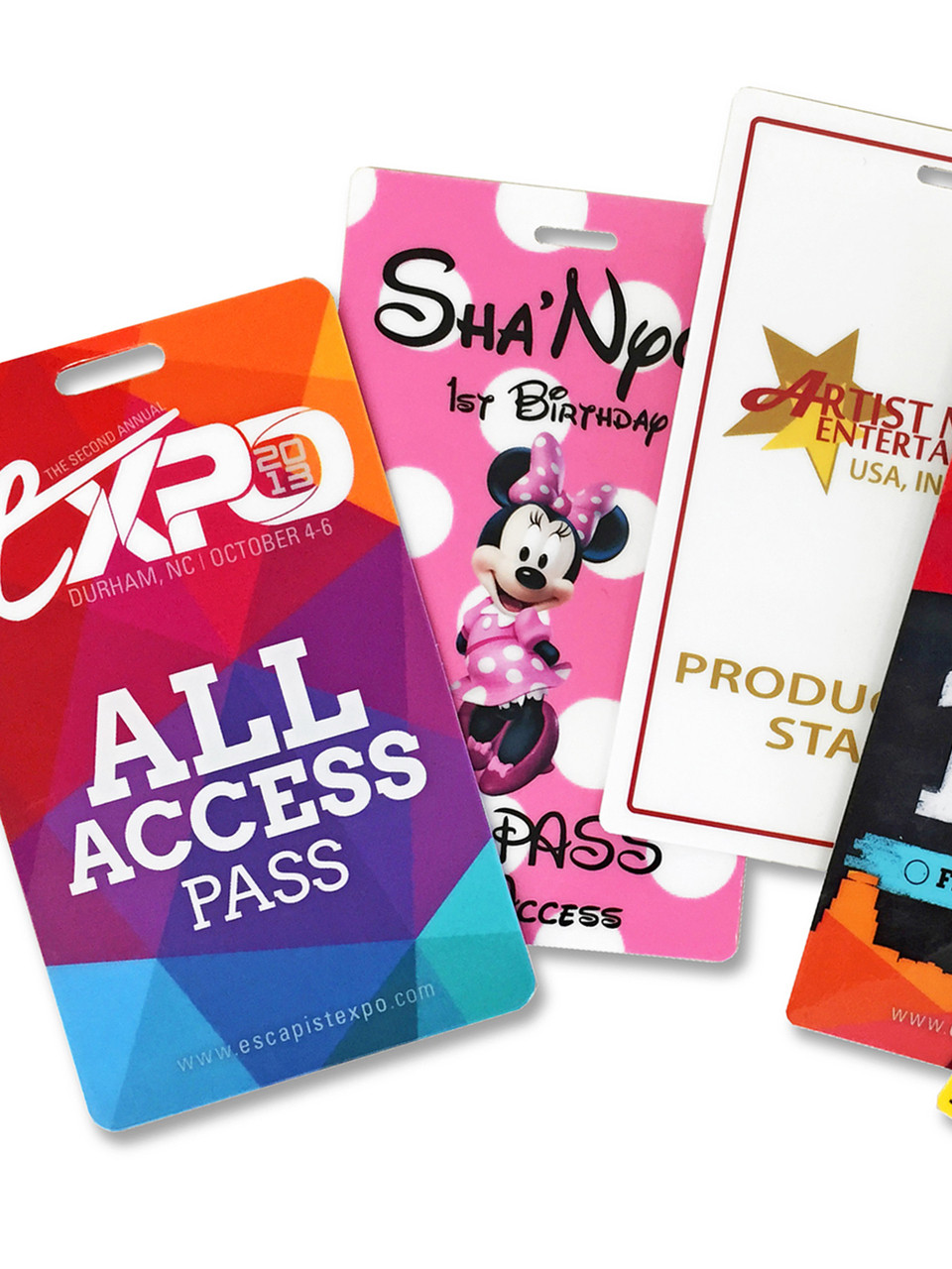 Plastic Credential Cards - 5" x 3"