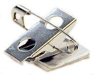 Swivel Bulldog Clip & Pin with Adhesive Pad, 1" - Kenny Products