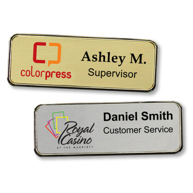Name Tags - Executive Metal Frame w/ Personalization (1"x3") - Kenny ...