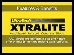 Ultratech Xtralite AAC Blocks 6 Inch - TheCementStore