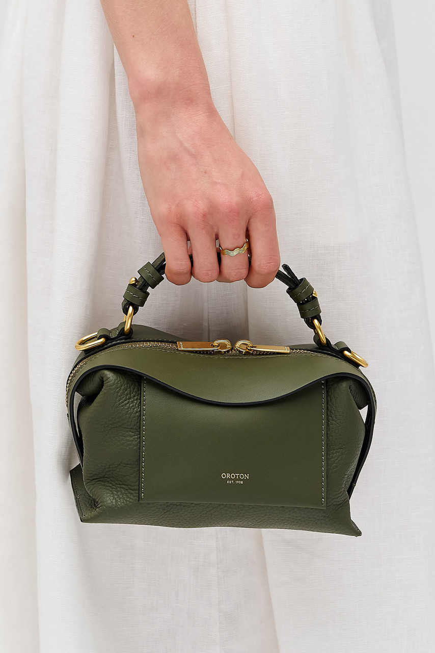 MICA MINI BOWLER - Dark Khaki | Oroton