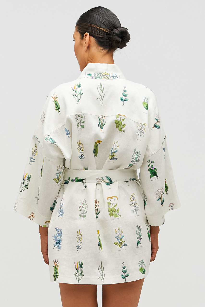 Greenhouse Floral Robe - Mist | Oroton