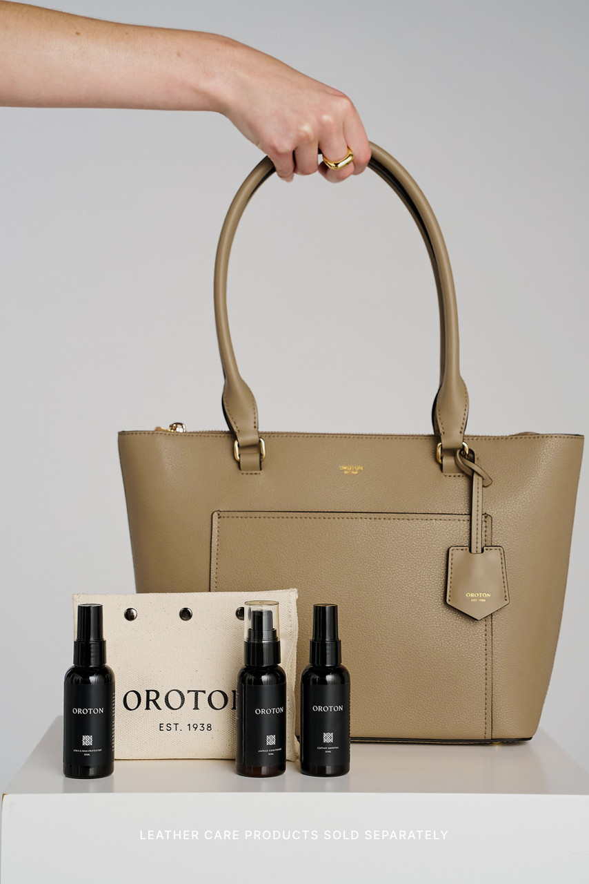 IRIS SMALL TOTE - MUSHROOM | Oroton