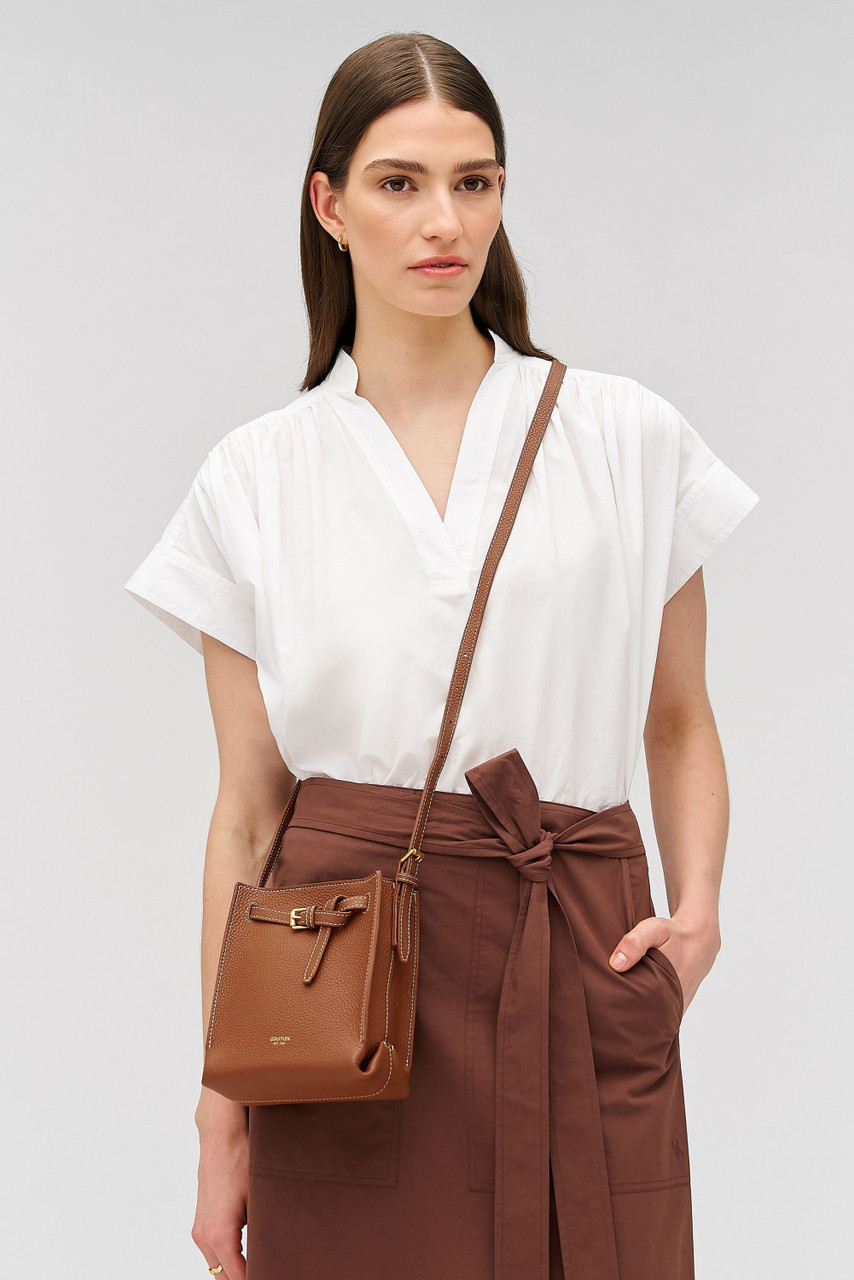 Margot Tiny Bucket Bag - Whiskey | Oroton