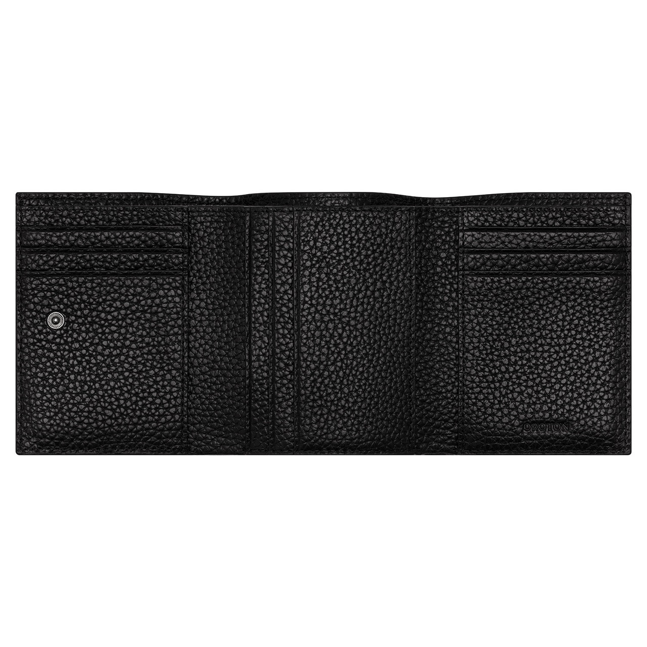 Marcus 8 Card Trifold - Black | Oroton