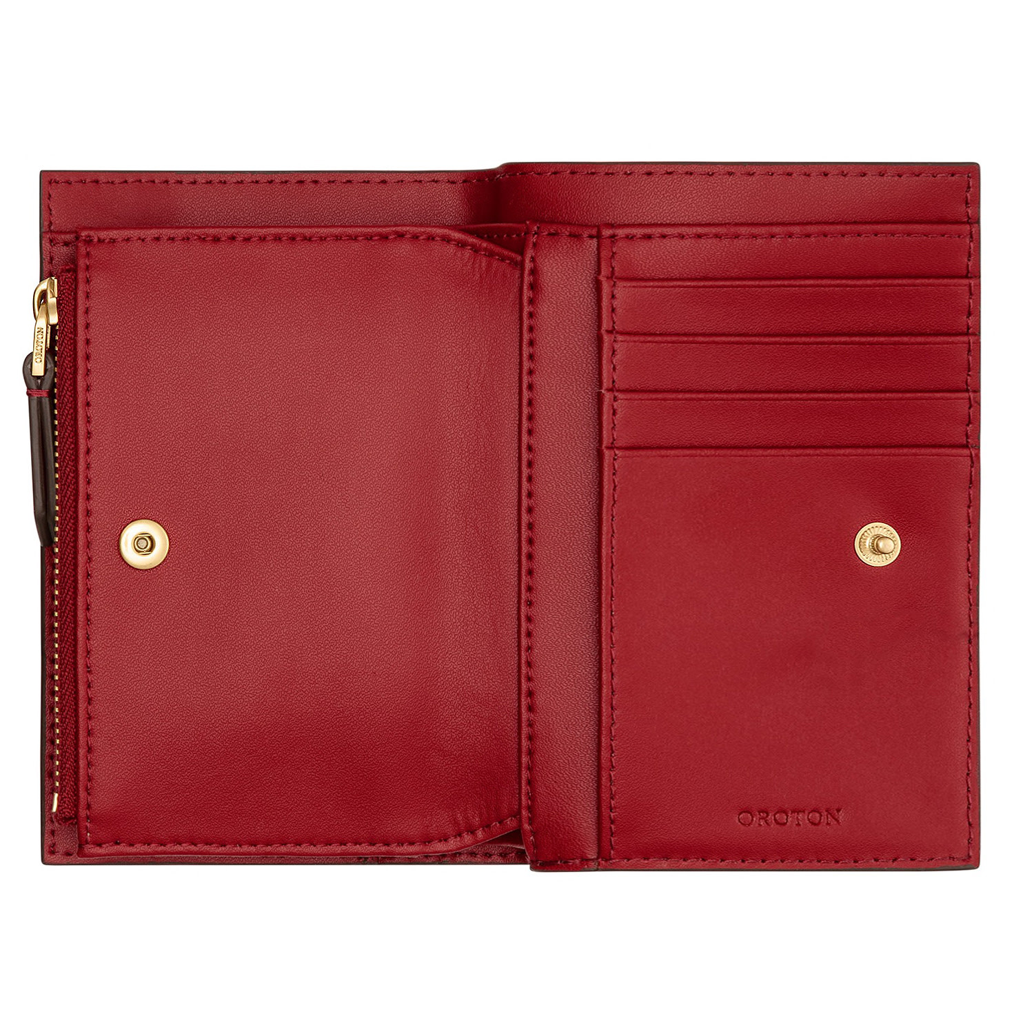 Dylan 10 Credit Card Zip Wallet - Dark Ruby | Oroton
