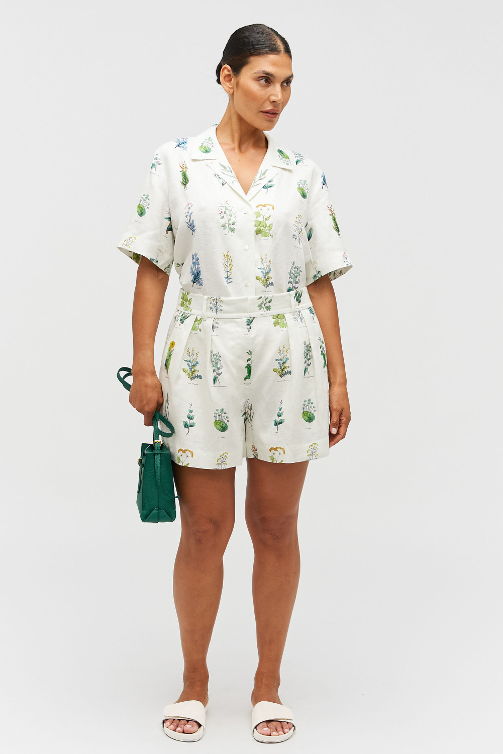 Greenhouse Floral Short - Mist | Oroton