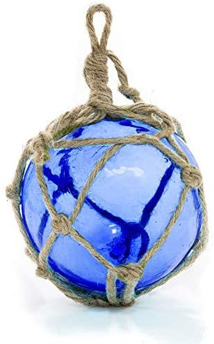 Glass Floats | Large Cobalt Blue Fishing Buoy Ball 5" | Set of 1 ...