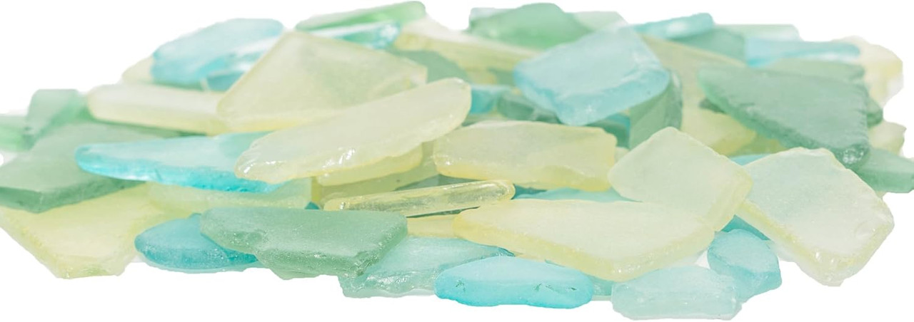 Nautical Crush Trading Sea Glass | Green Yellow Aqua Sea Glass Mix ...