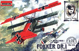 Fokker Dr.I Triplane 1/72 Roden