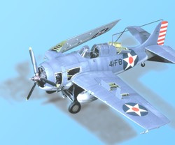 F4f 4 Wildcat Cockpit Color