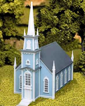 19th Century Church Kit HO Scale Atlas Trains