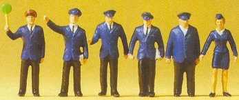 Railroad Personnel Set #2 (6) HO Scale Preiser Models
