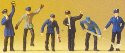 Railroad Yard Workers (6) HO Scale Preiser Models
