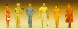 Pedestrians Standing (6) N Preiser Models